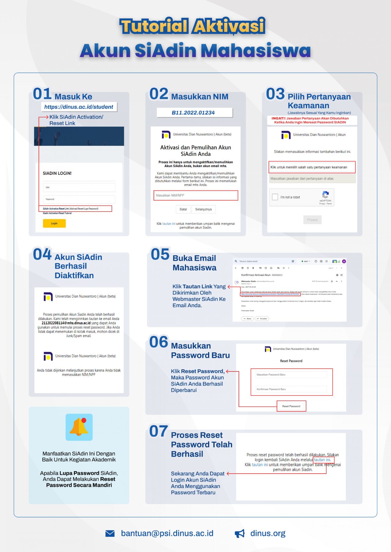Aktivasi Akun | Penerimaan Mahasiswa Baru